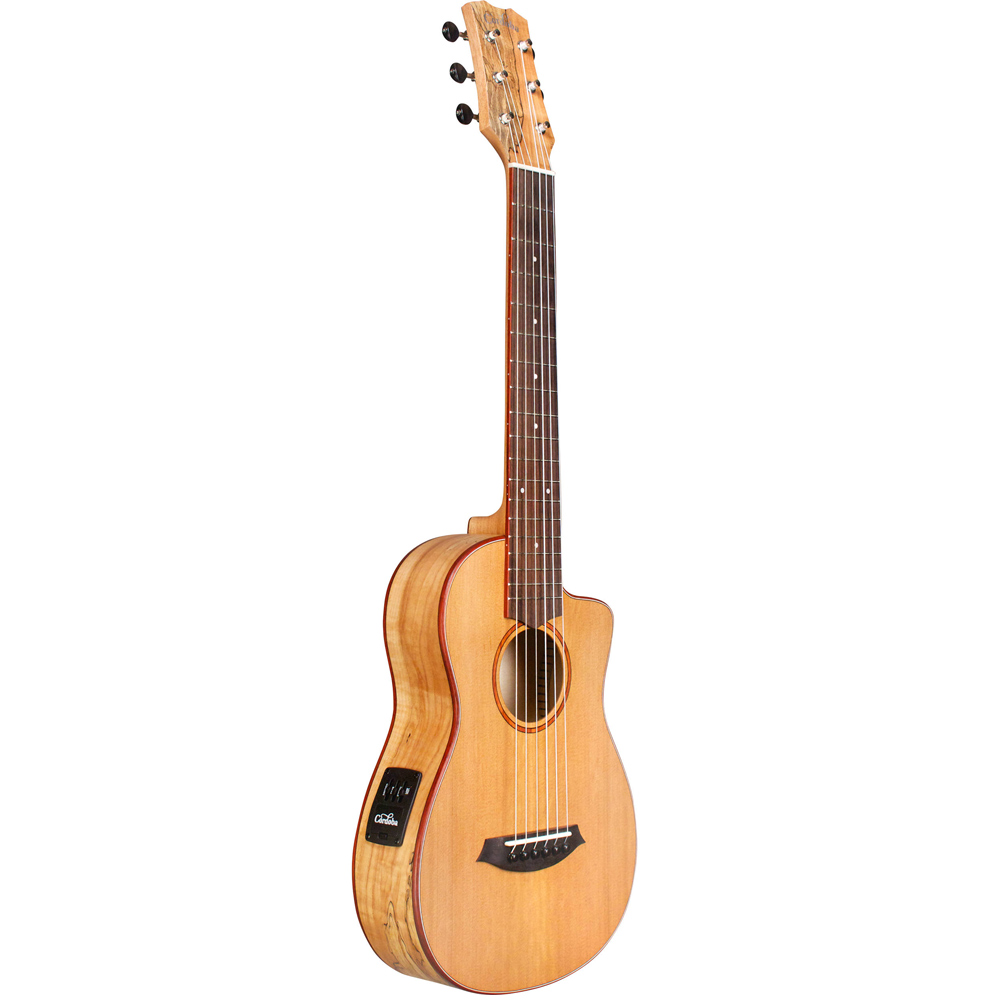 Cordoba Mini SM-CE Travel Nylon-String Classical Guitar with Gig Bag ...
